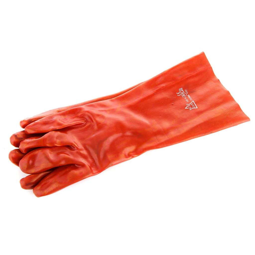 Red PVC Long Gloves / Gauntlets