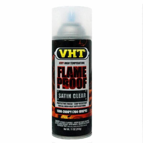 VHT Satin Clear FlameProof Very High Temperature Paint (312g)