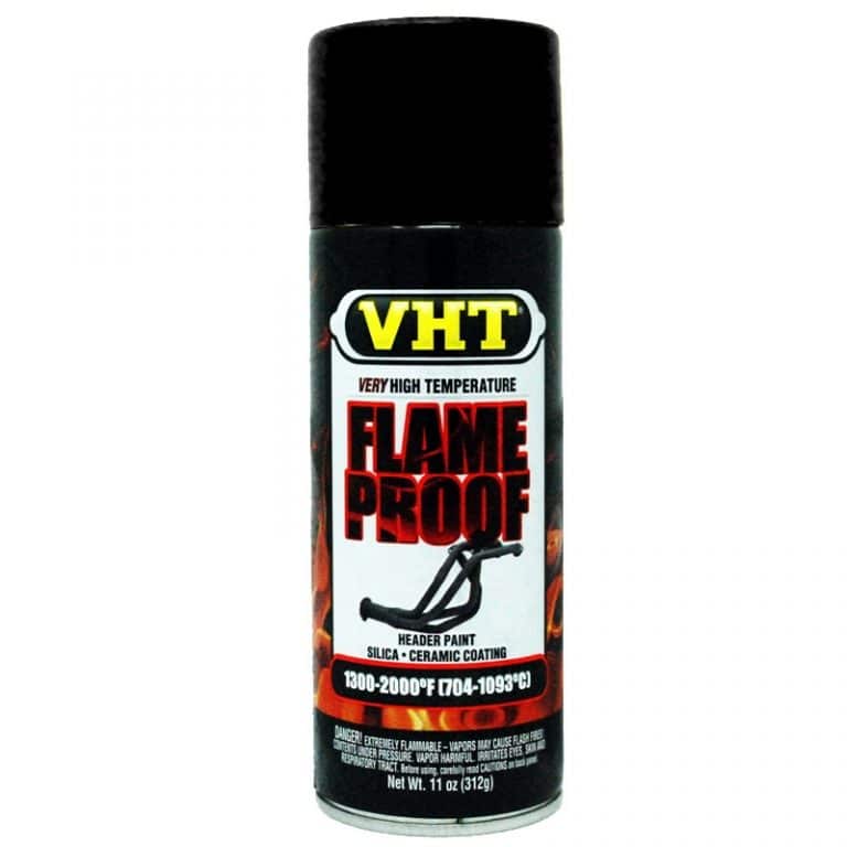 VHT Flat Black Flame Proof Very High Temperature Paint (312g)