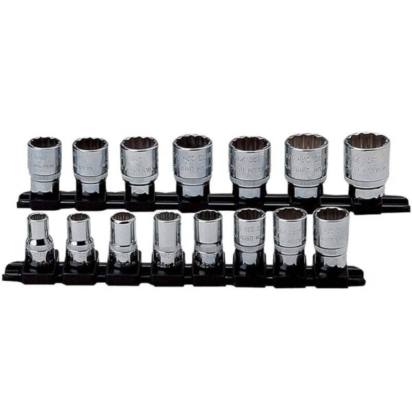 USAG 15 Piece Metric Bihexagonal Socket Set - 3/8" Drive
