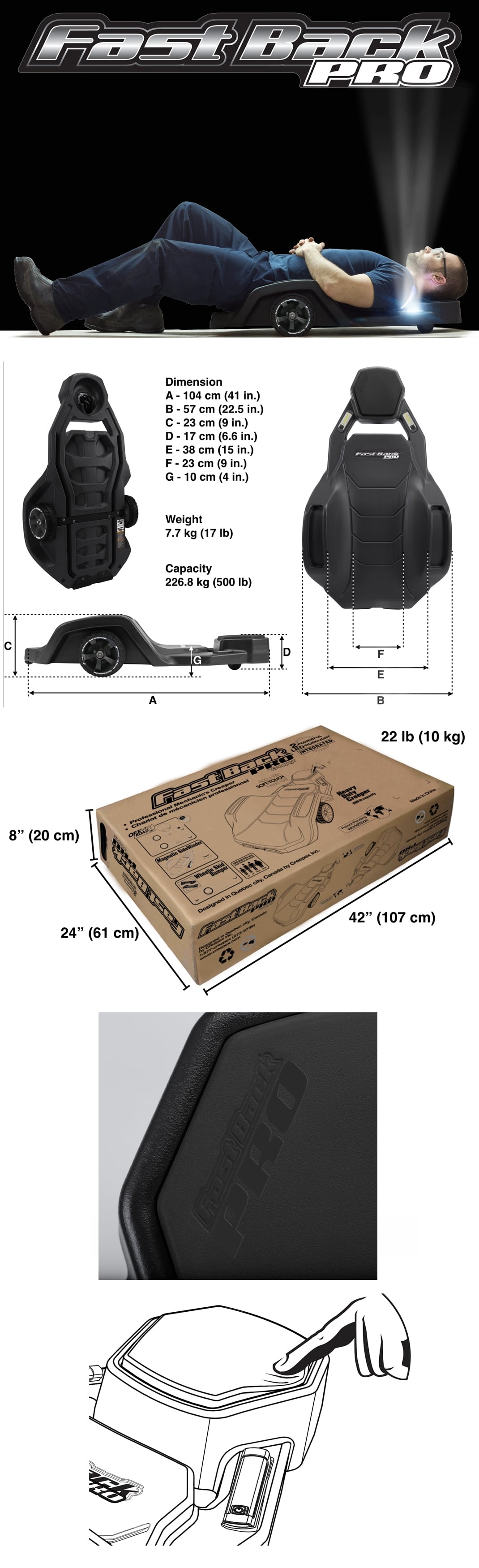 Creepex Fastback PRO Creeper