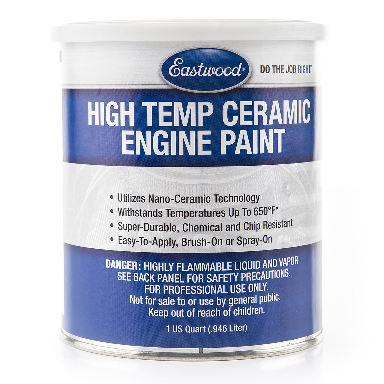 Eastwood Ceramic Engine Paint Matte Black 946ml