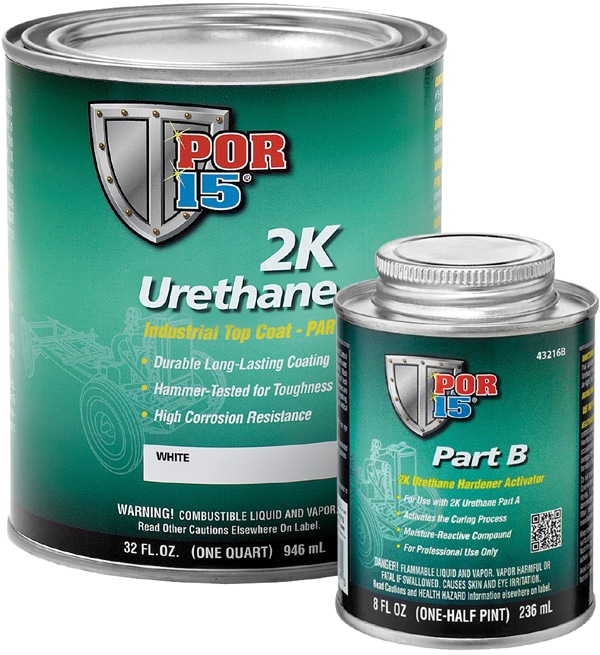POR15 2K Urethane WHITE - Two Component Coating (aka Whitecote) (US ...