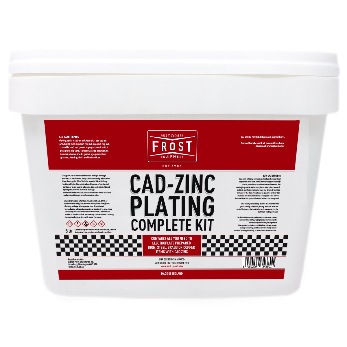 Cad-Zinc Plating - Complete Kit - Frost Auto Restoration Techniques
