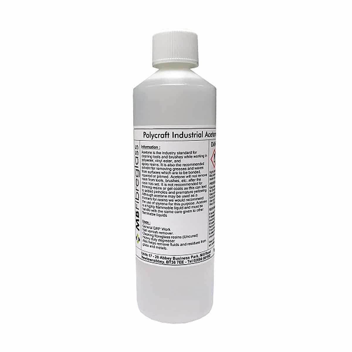 Industrial Grade Acetone (500ml) - Frost Auto Restoration Techniques