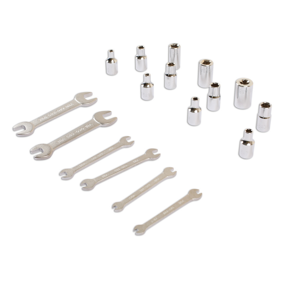 BA Spanner & Socket Set 1/4"D (17 piece) - Frost Auto Restoration ...