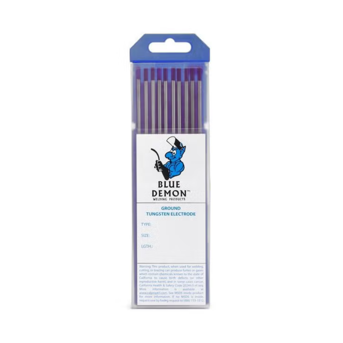 Blue Demon EWLa-2 2% Lanthanated Tungsten Electrode 1/16in x 7in x 10 ...