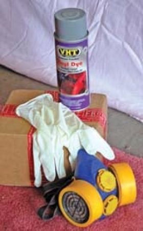 Painting Headlining and Visors with VHT Penetrating Vinyl Colour Dye ...